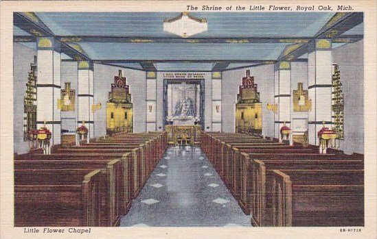 Michigan Royal Oak The Shrine Of The Little Flower Chapel | United ...