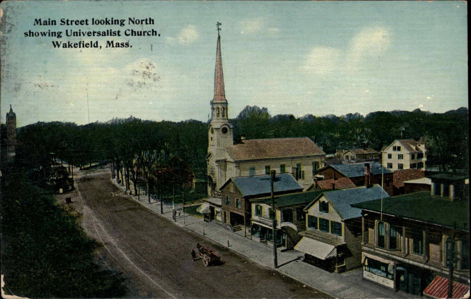 Wakefield Massachusetts MA Main St. c1900s-20s Postcard | United States ...