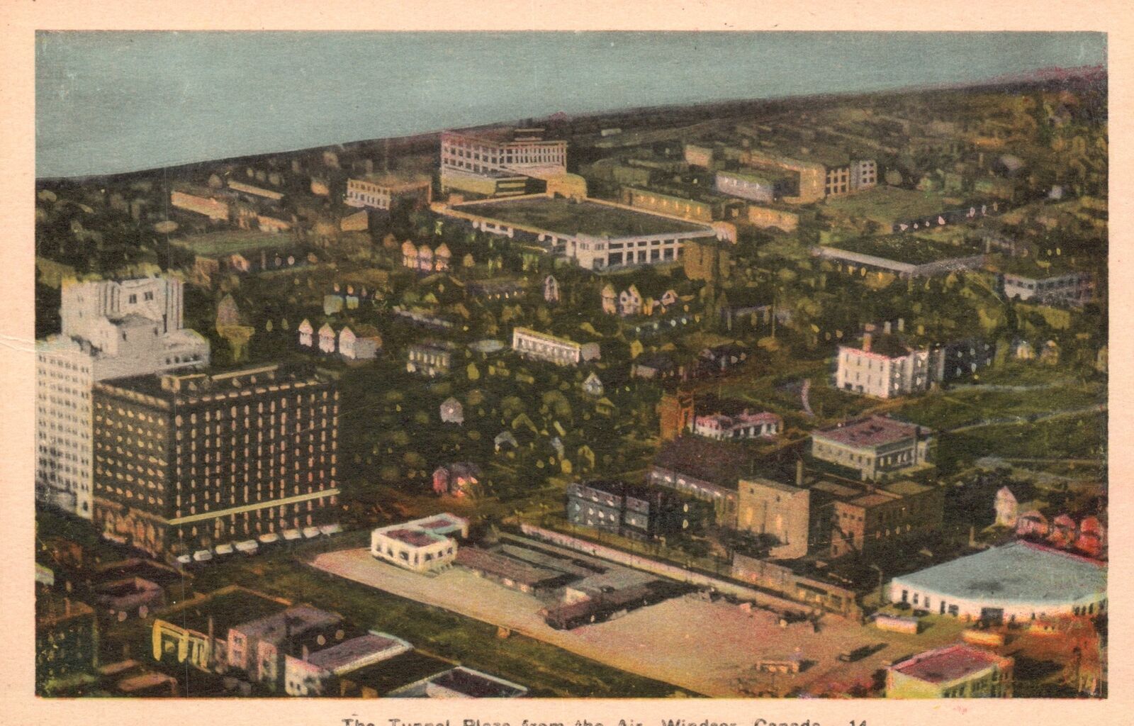 Vintage Postcard The International Highway Tunnel Border Crossing ...