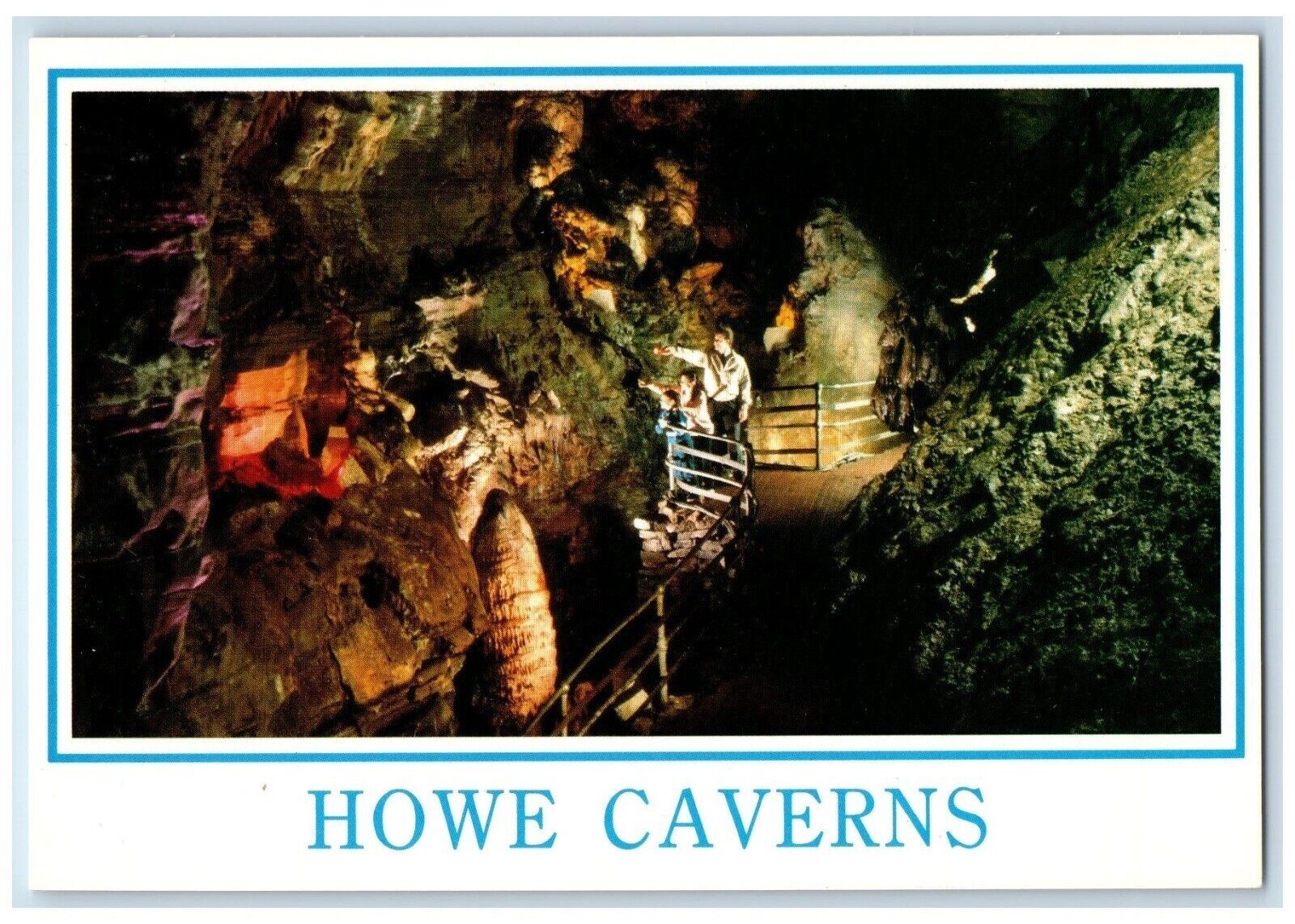 Entrance To Titan's Temple Howe Cavern Howes Cave New York NY Vintage ...