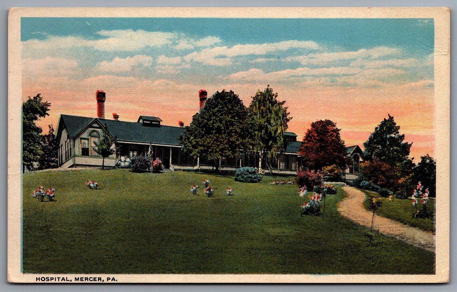 Hospital Mercer Pennsylvania PA Grounds & Medical Building Landmarks ...