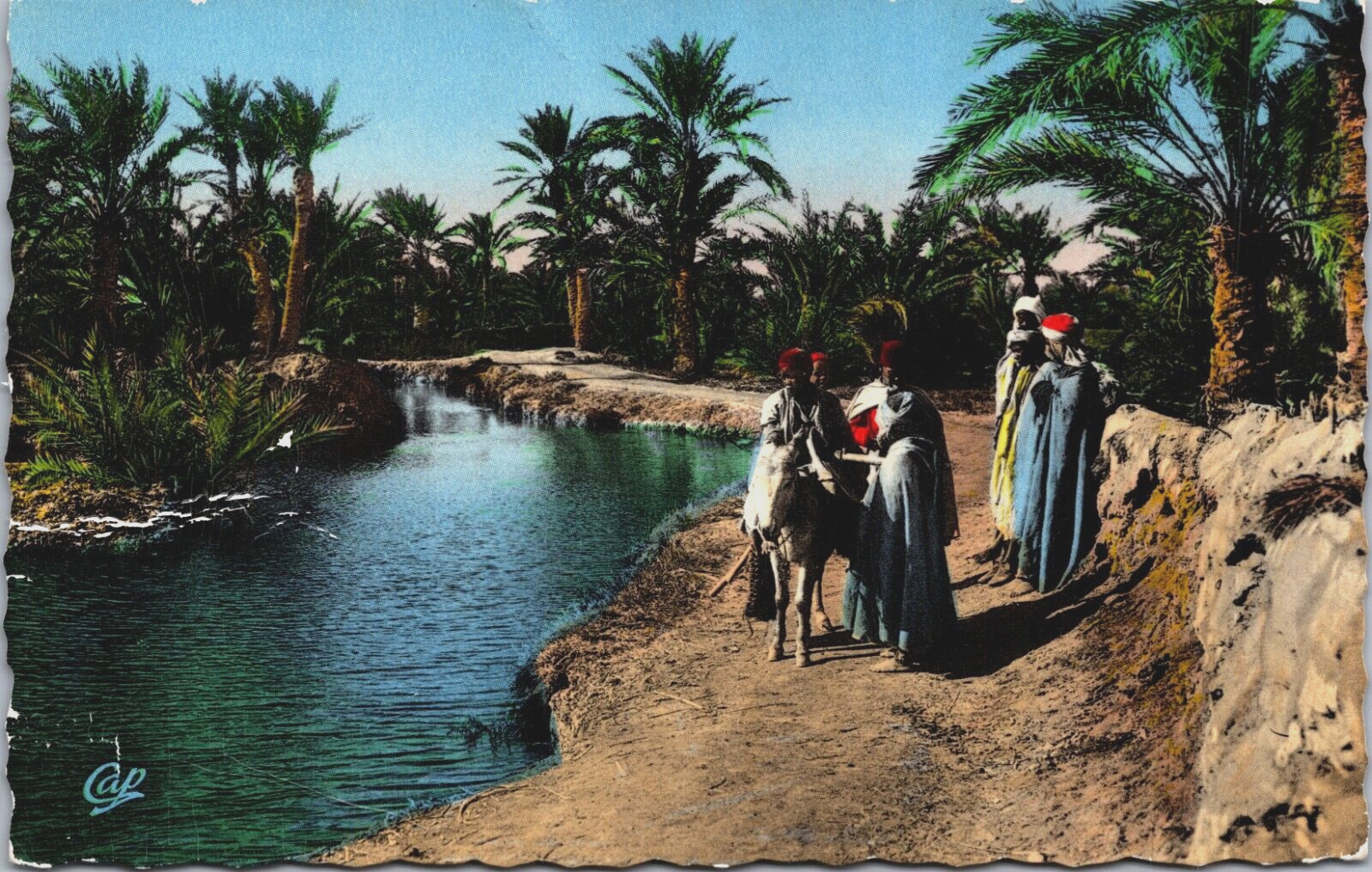Morocco Scenes Et Types Un Oued Dans l'Oasis Postcard C346 | Africa ...