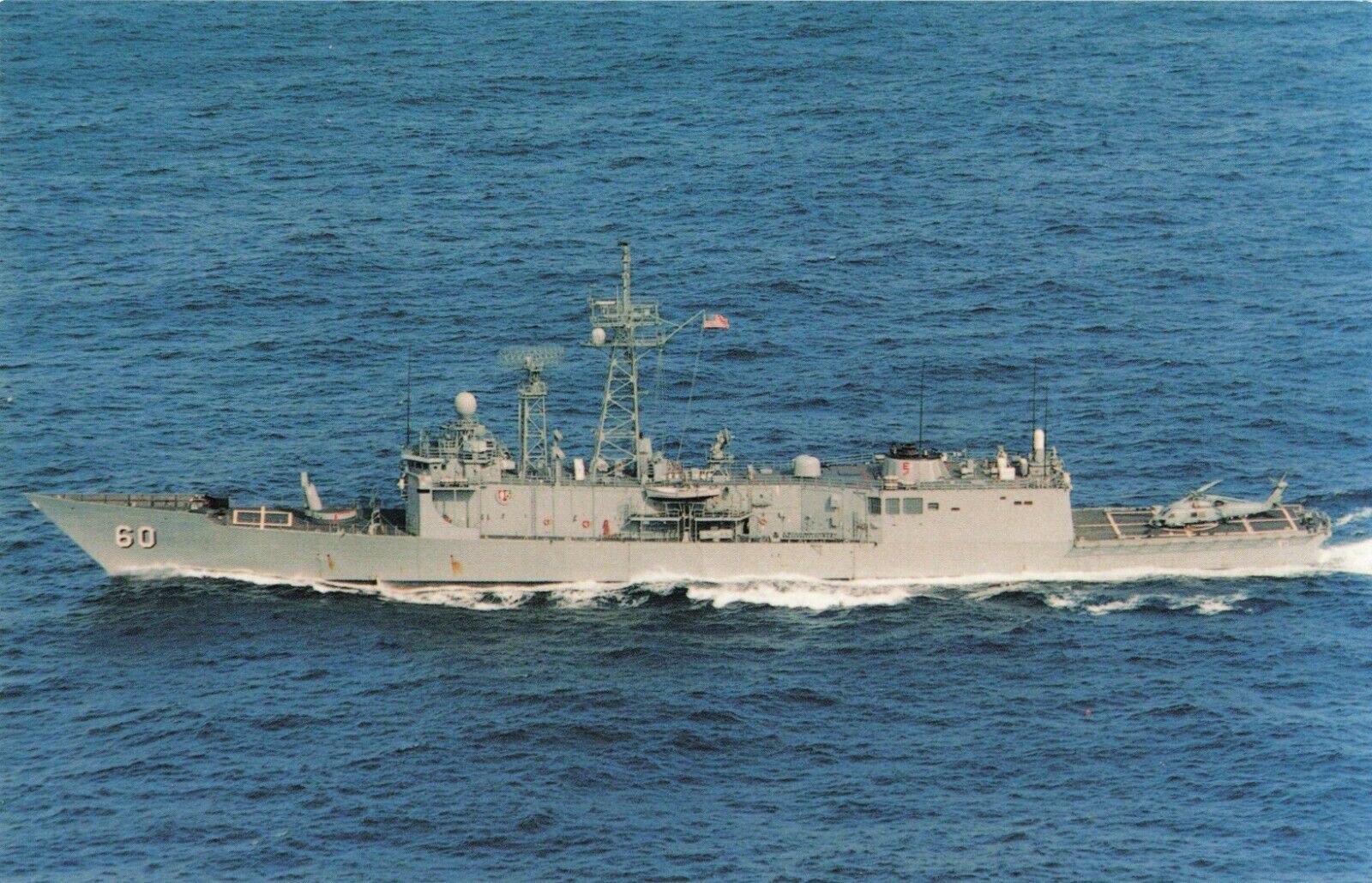 Postcard USS Rodney M Davis FFG-60 Guided Missile Frigate | Topics ...