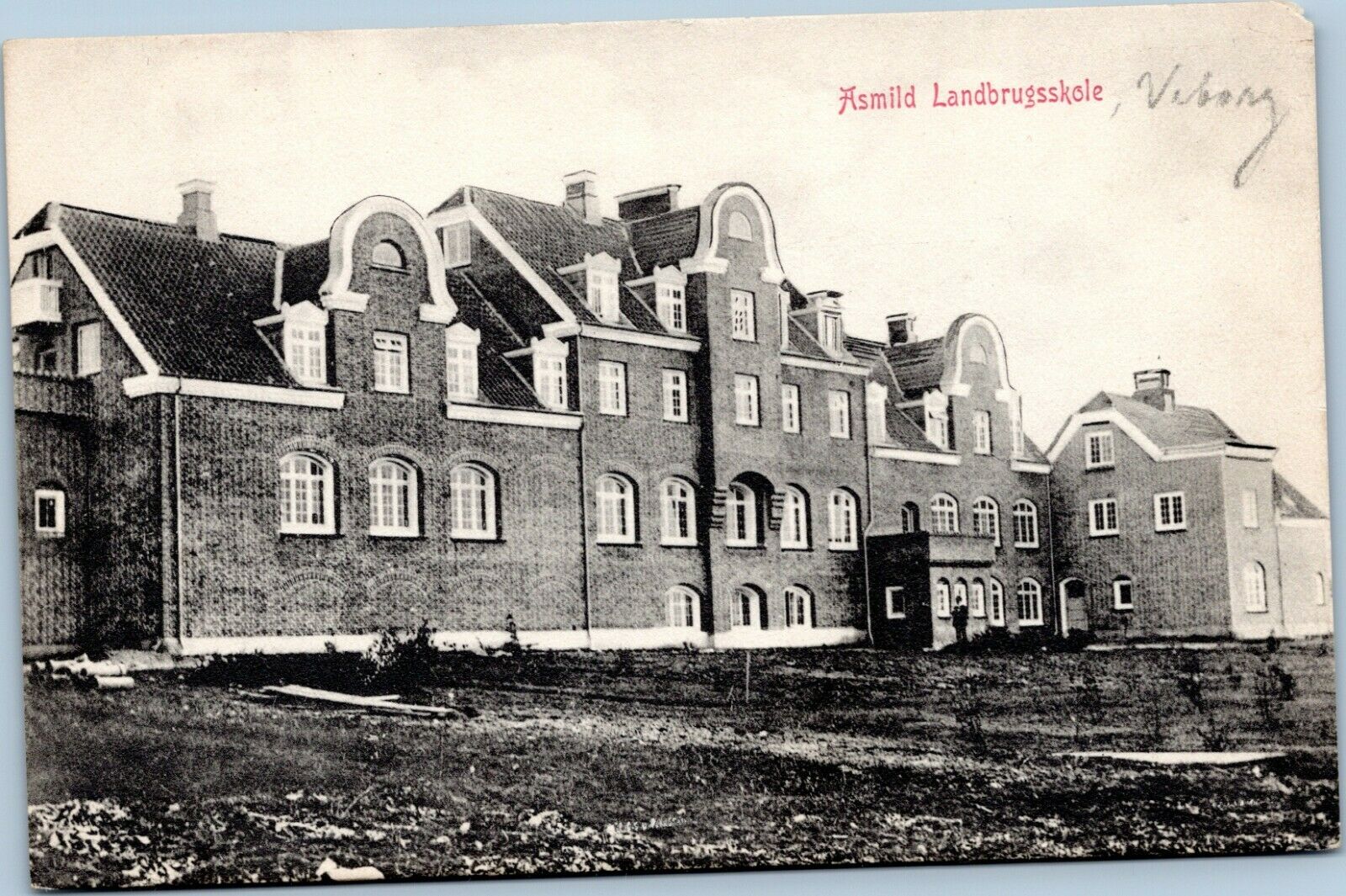 postcard Denmark - Asmild Landbrugsskole - Agricultural High School in ...