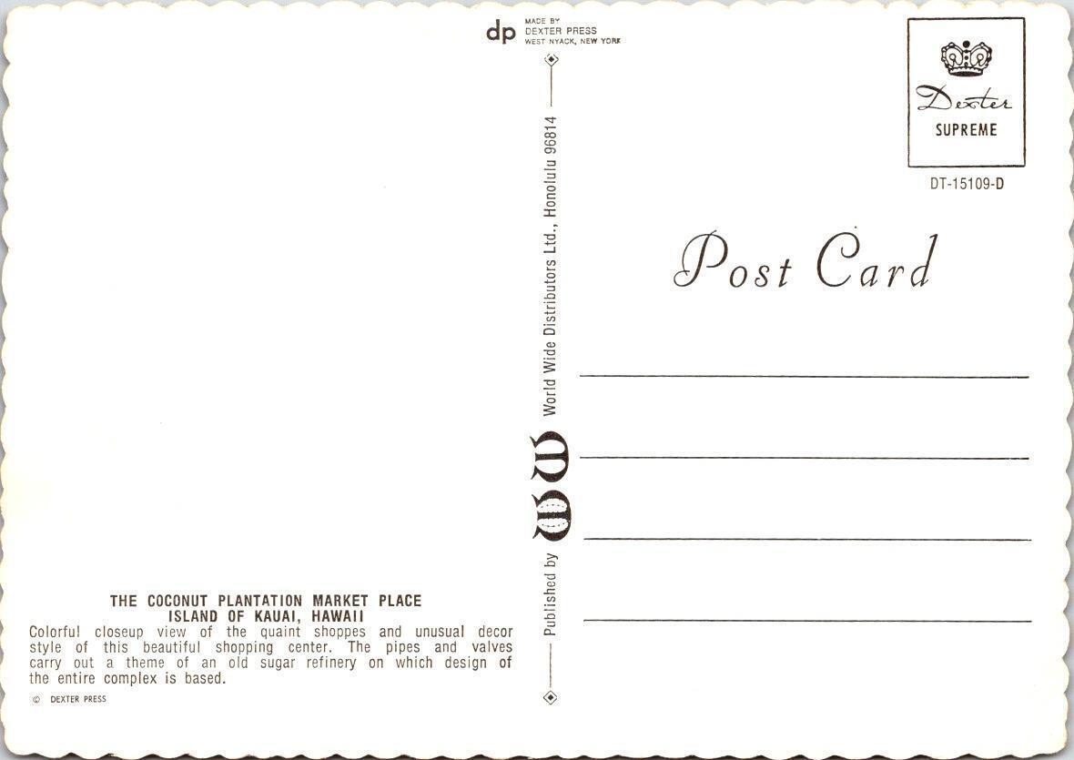 Kauai, HI Hawaii COCONUT PLANTATION MARKET PLACE Shopping Center 4X6 ...