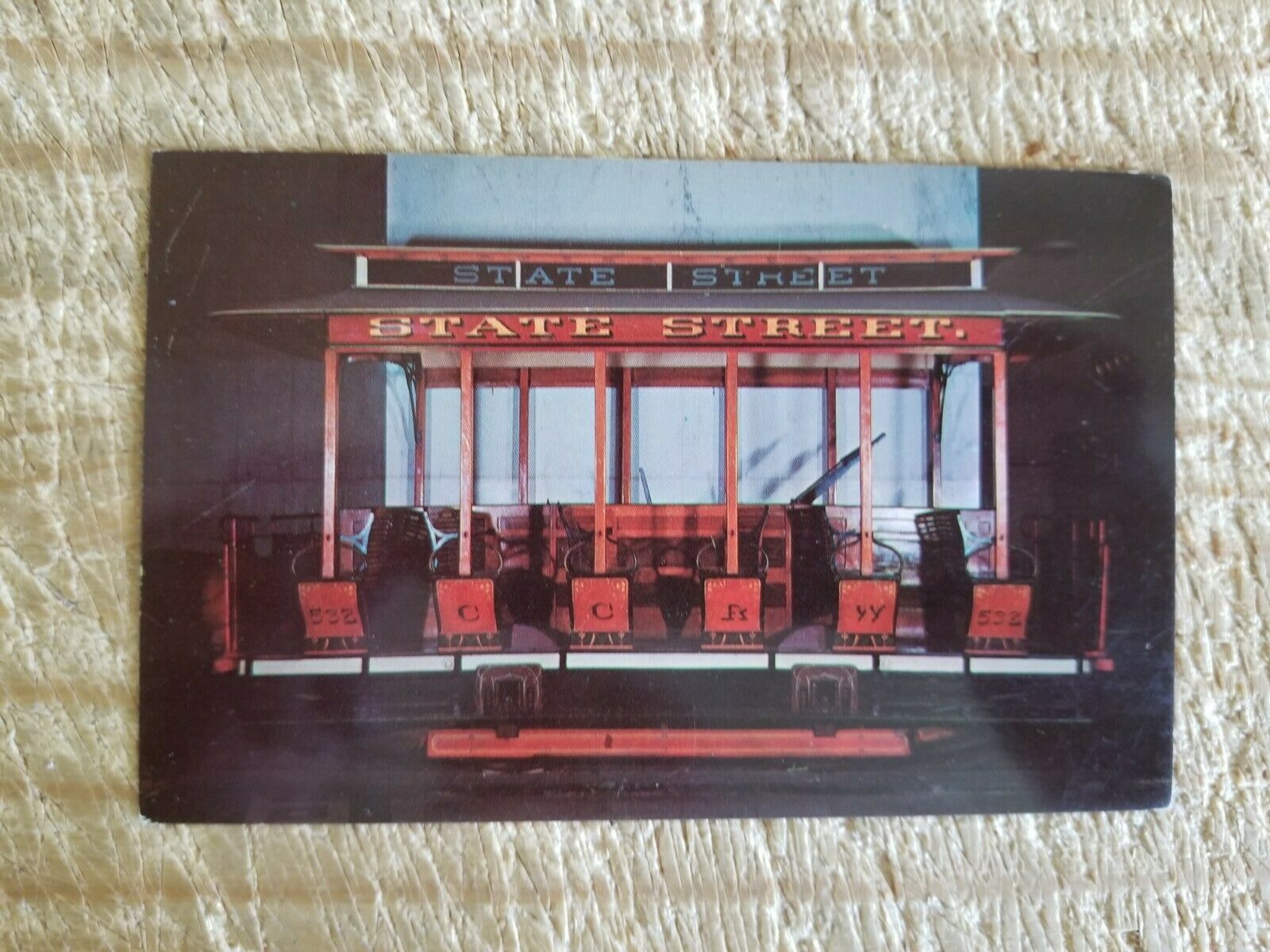 Early Streetcar of the Cable-Grip Type at Chicago.VTG Trolley Postcard ...