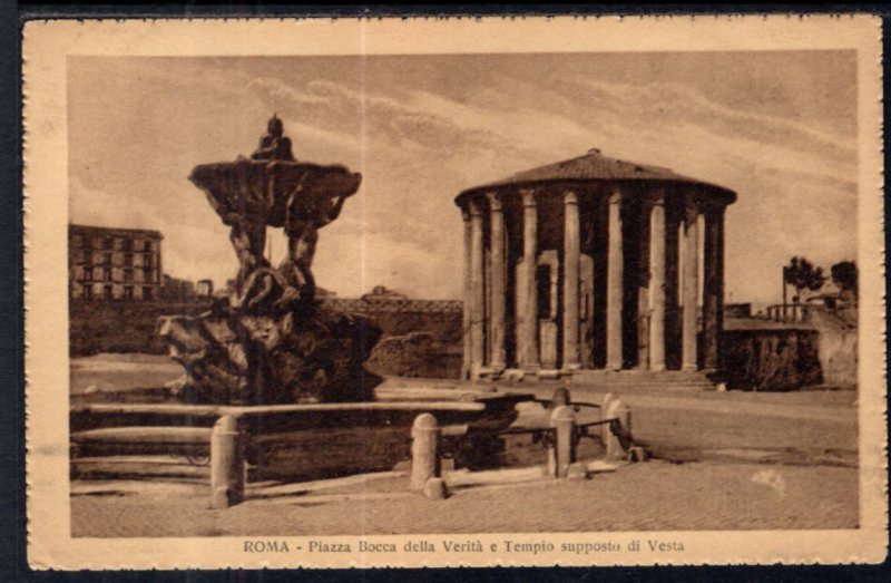 Piazza Bocca della Verita e Tempio Supposto di Vesta,Rome,Italy BIN ...