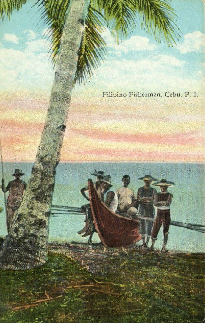 PC PHILIPPINES, CEBU, FILIPINO FISHERMAN, Vintage Postcard (b39828 ...