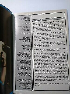 David Bowie Starzone 8 Vintage Original Magazine 1983 Serious Moonlight ...