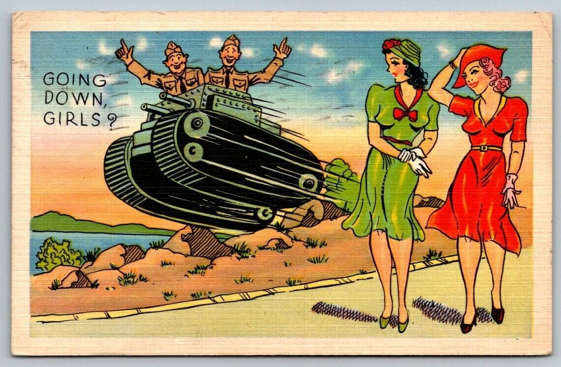1944 WW2 US Army Humor Comic Card Tanker Postcard | United States ...