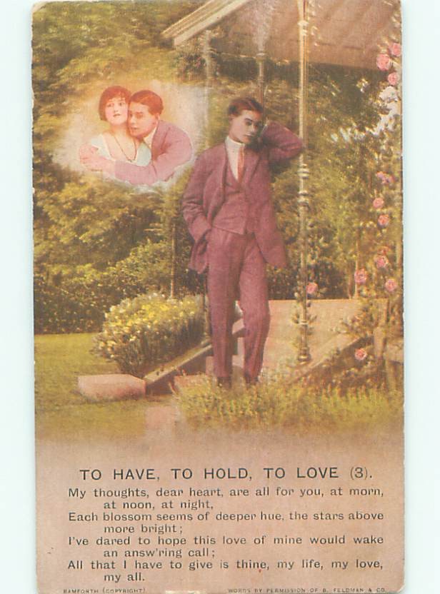 Bamforth ROMANTIC COUPLE Great Postcard AA7448 | Topics - Holidays ...