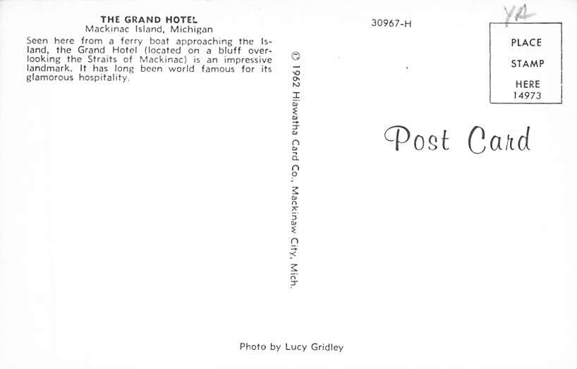 The Grand Hotel Sea Shell City - Mackinac Island, Michigan MI | United ...