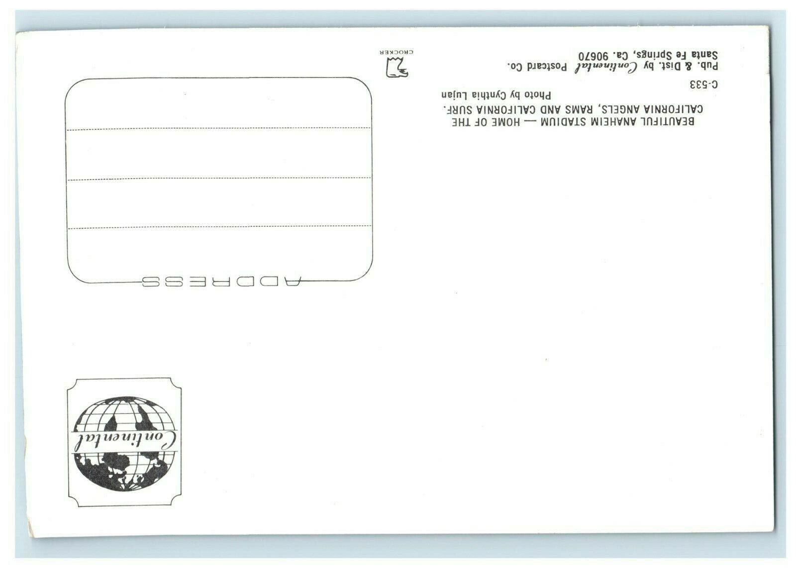 Vintage Anahem Angels Stadium Coca Cola Sign, CA Postcard #P | United ...