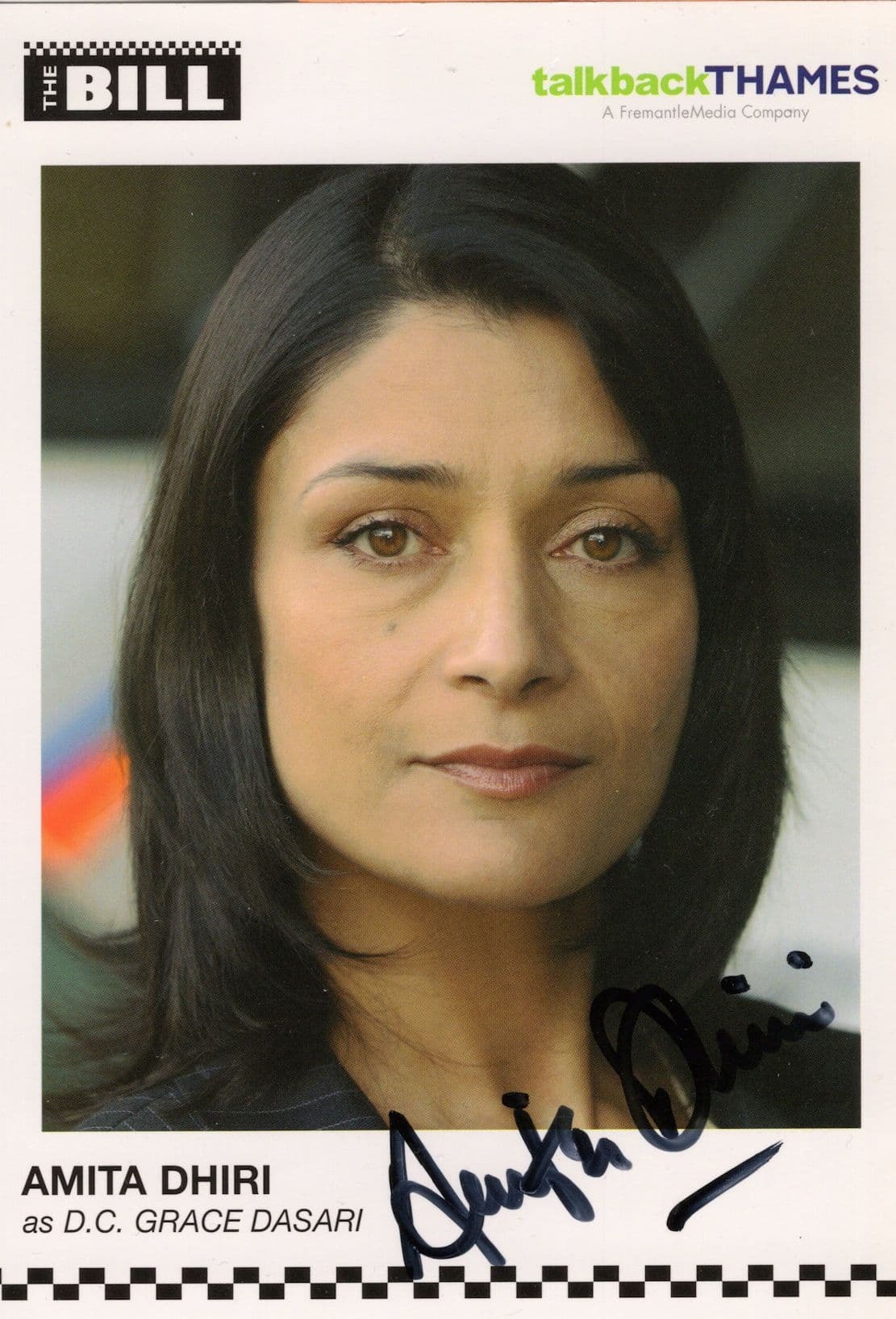 Amita Dhiri as DC Grace Dasari ITV The Bill Hand Signed Cast Card Photo ...