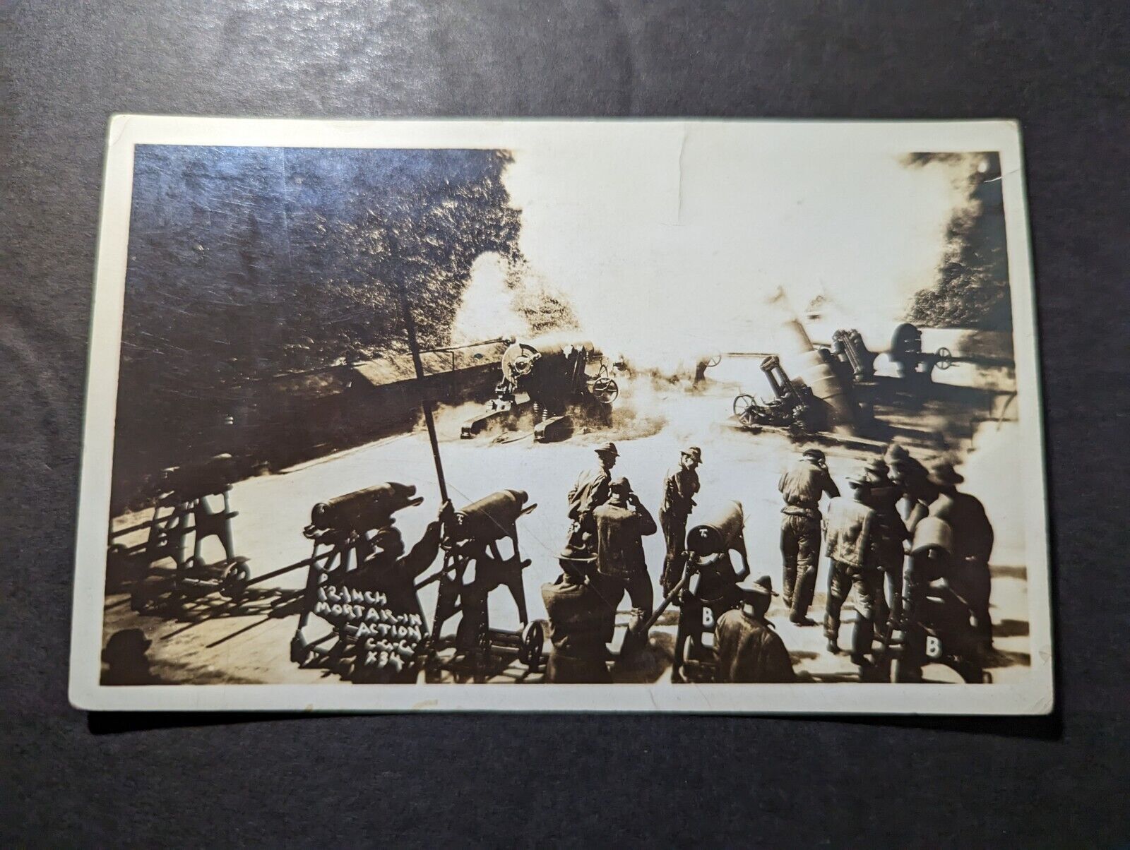 Mint USA Military RPPC Postcard 12 Inch Mortar in Action | United ...