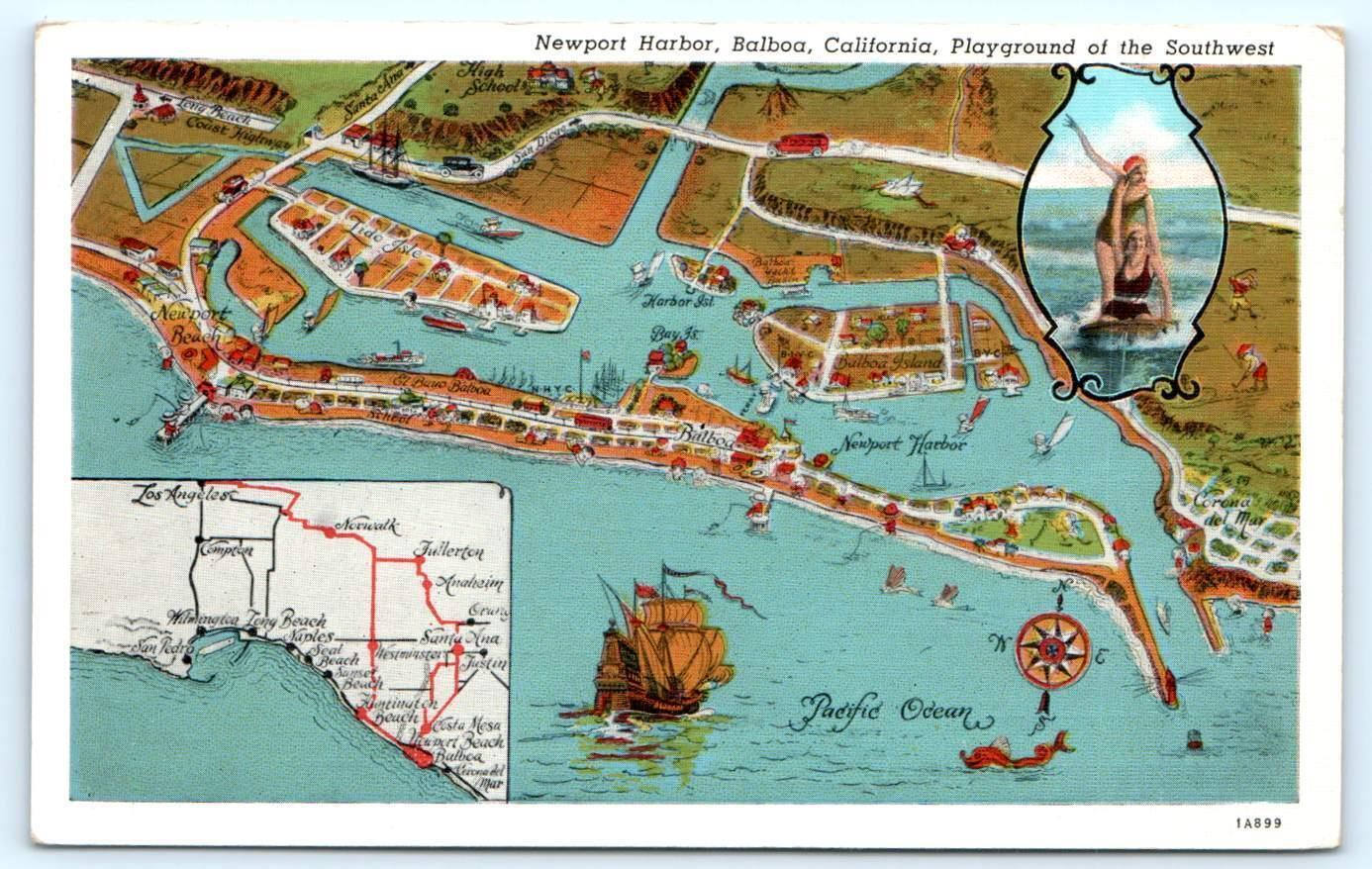 Balboa Peninsula Map