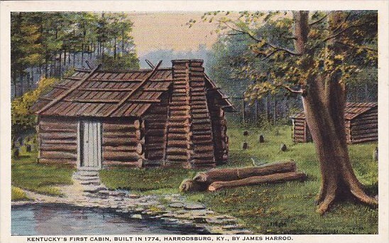 Kentucky Harrodsburg Kentuckys First Cabin Built In 1774 By James ...