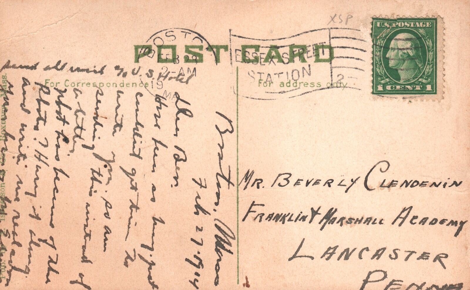 Vintage Postcard 1910's Bunker Hill Monument Landmark Boston ...