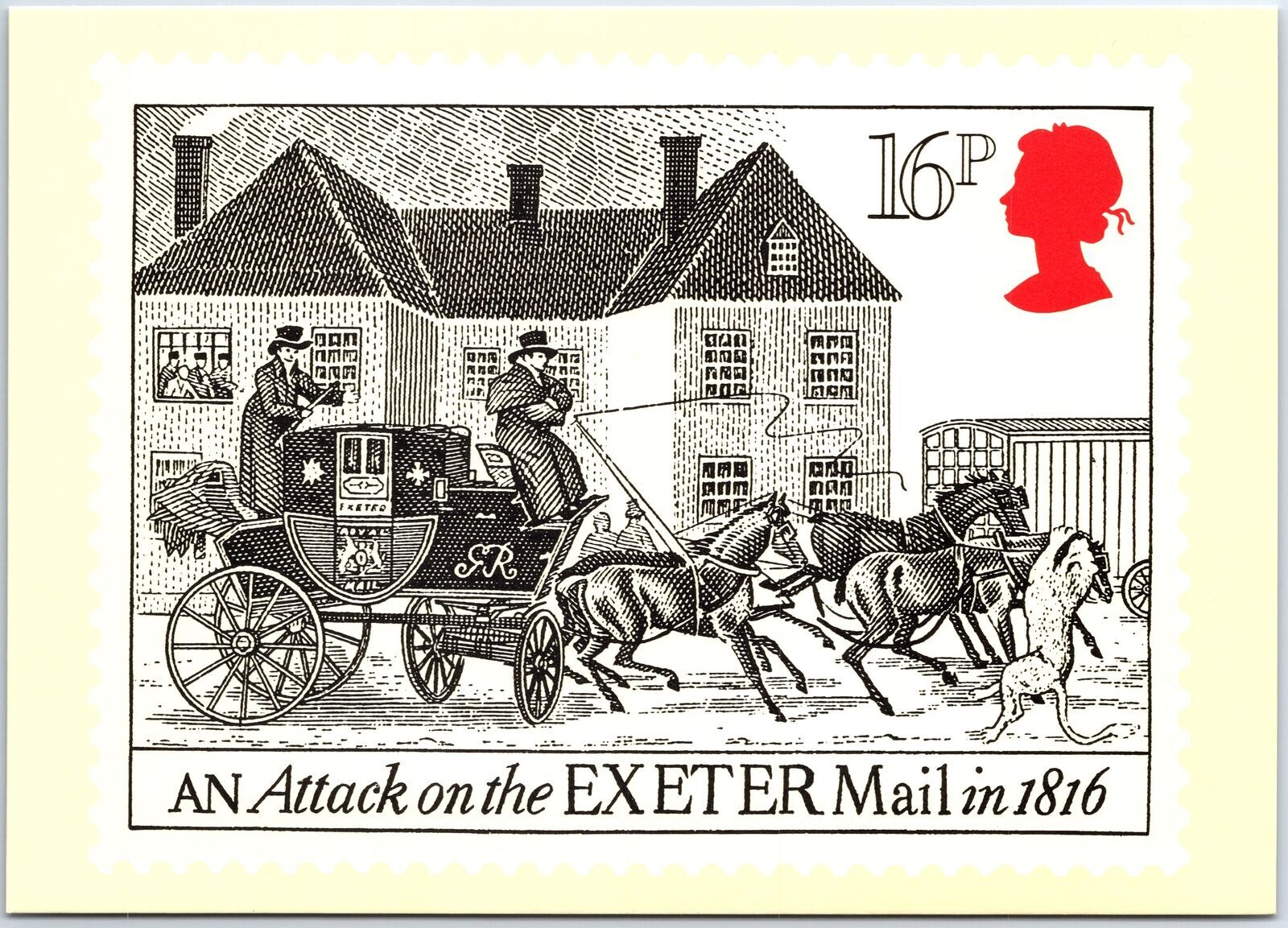 Vintage Continental Sized Postcard UK Royal Mail Historical Mail ...