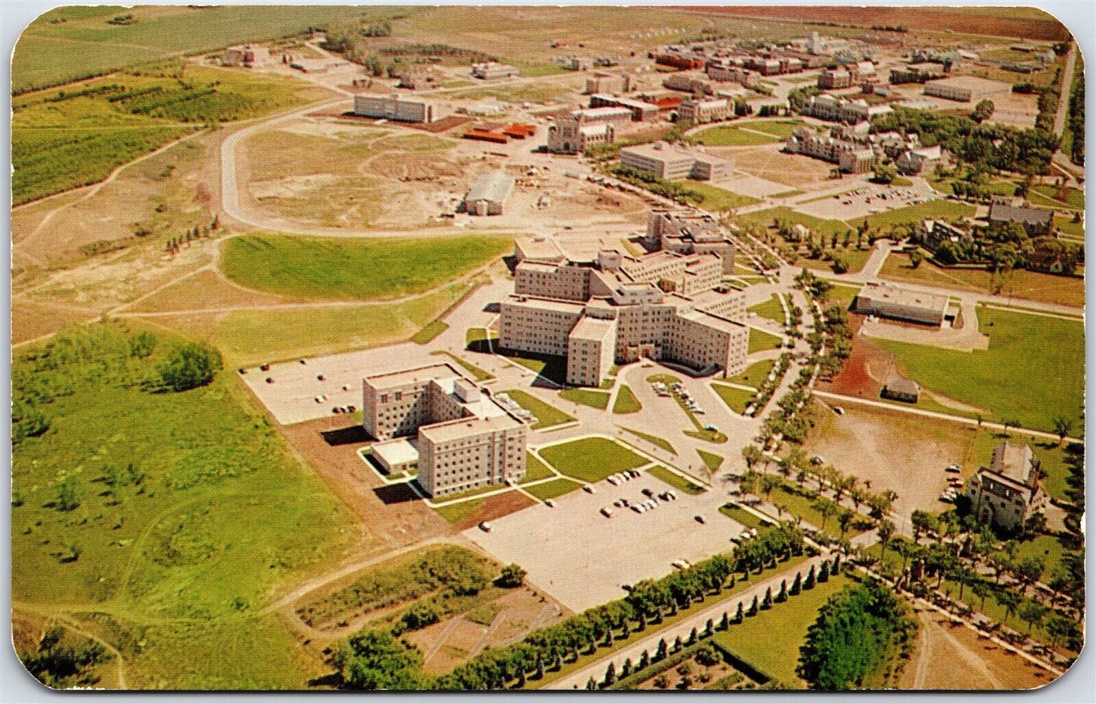 Postcard Saskatoon Sask. 1960s Aerial View University Hospital & Nurse ...