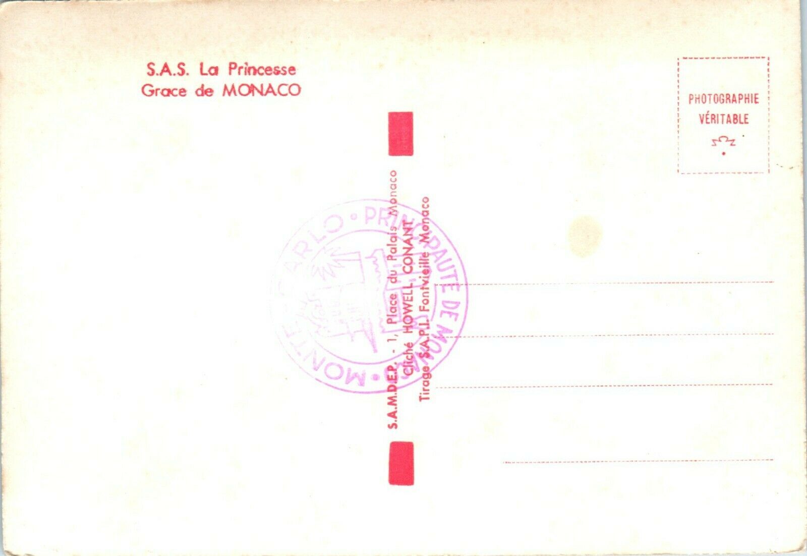 1950s Princess Grace of Monaco Grace Kelly Portrait Postcard | Topics ...