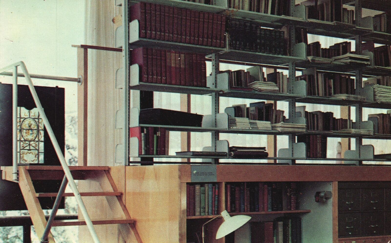 New York NY, Library of the Corning Museum of Glass Center, Vintage ...