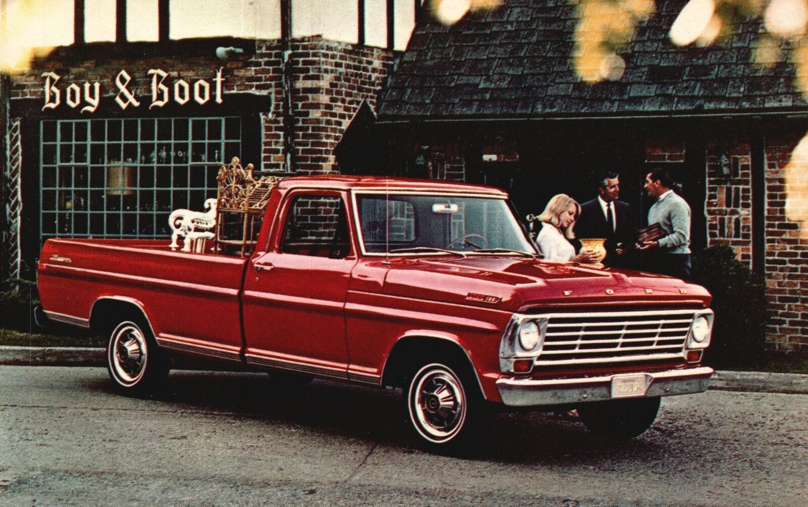 Vintage Postcard Boy And Boot Works Like A Truck Rides Like A Car C.A.I ...