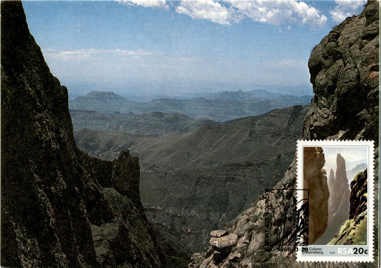 Mont-aux-Sources, Drakensberg mountain range, South Africa, 1986, JR ...
