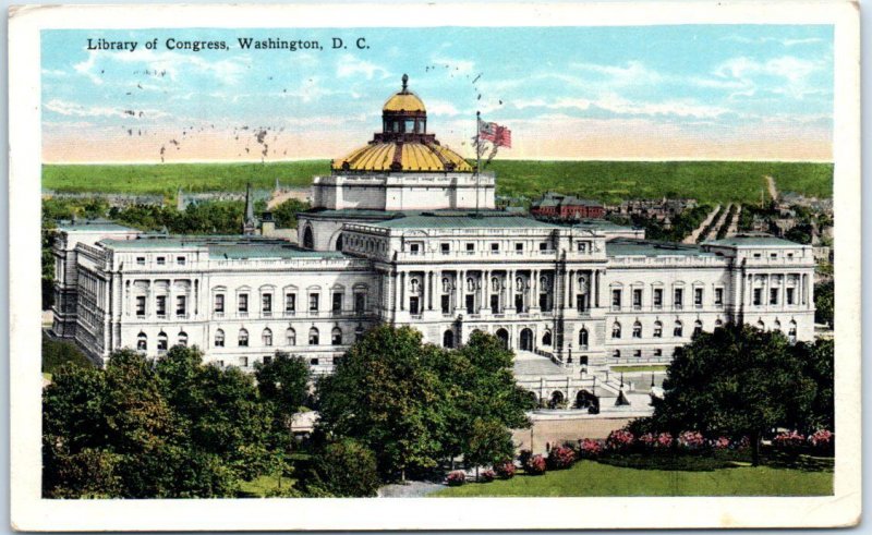 Postcard - Library of Congress - Washington, District of Columbia ...