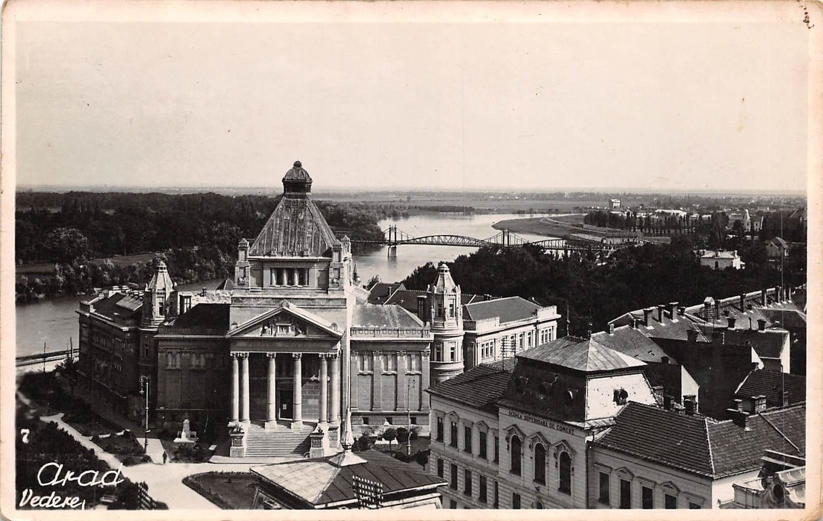 B14964 Romania Arad Palatul Cultural Circulatie Rara Loc Santana real ...