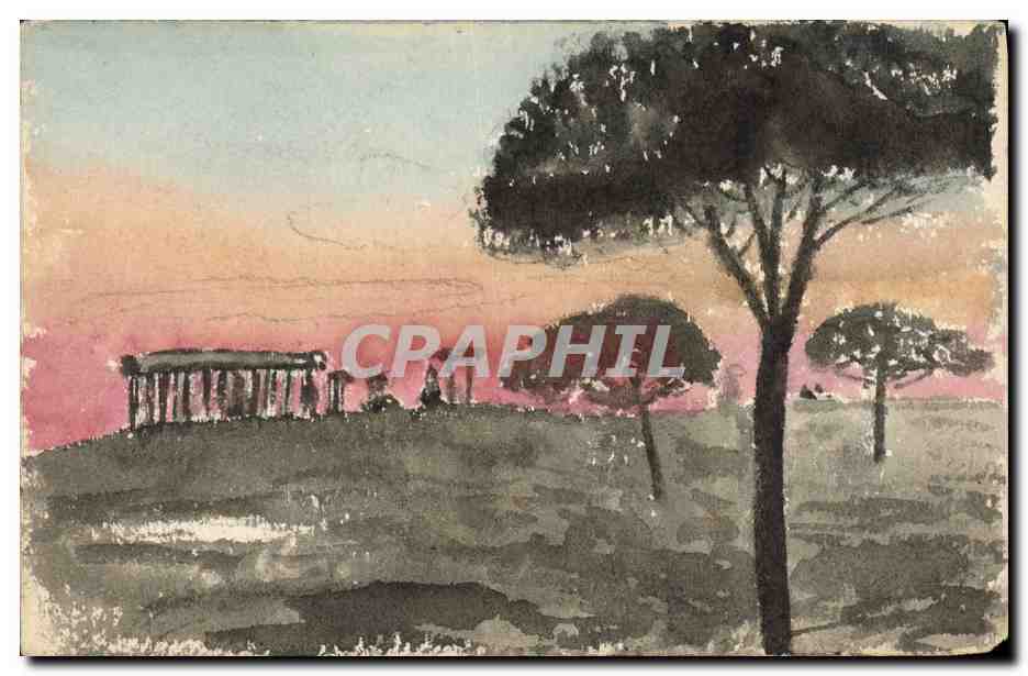 Old Postcard Fancy (drawing hand) Landscape | Topics - Fancy Cards ...
