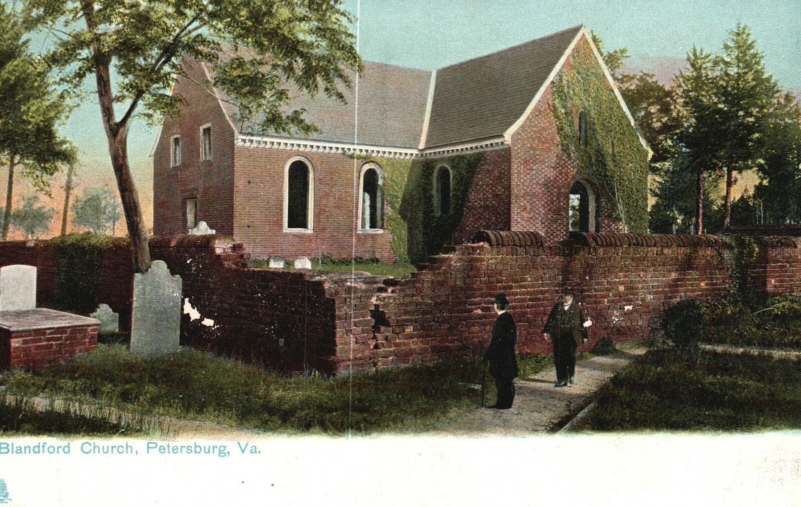 Vintage Postcard 1910's Blandford Church Oldest Gothic Petersburg ...