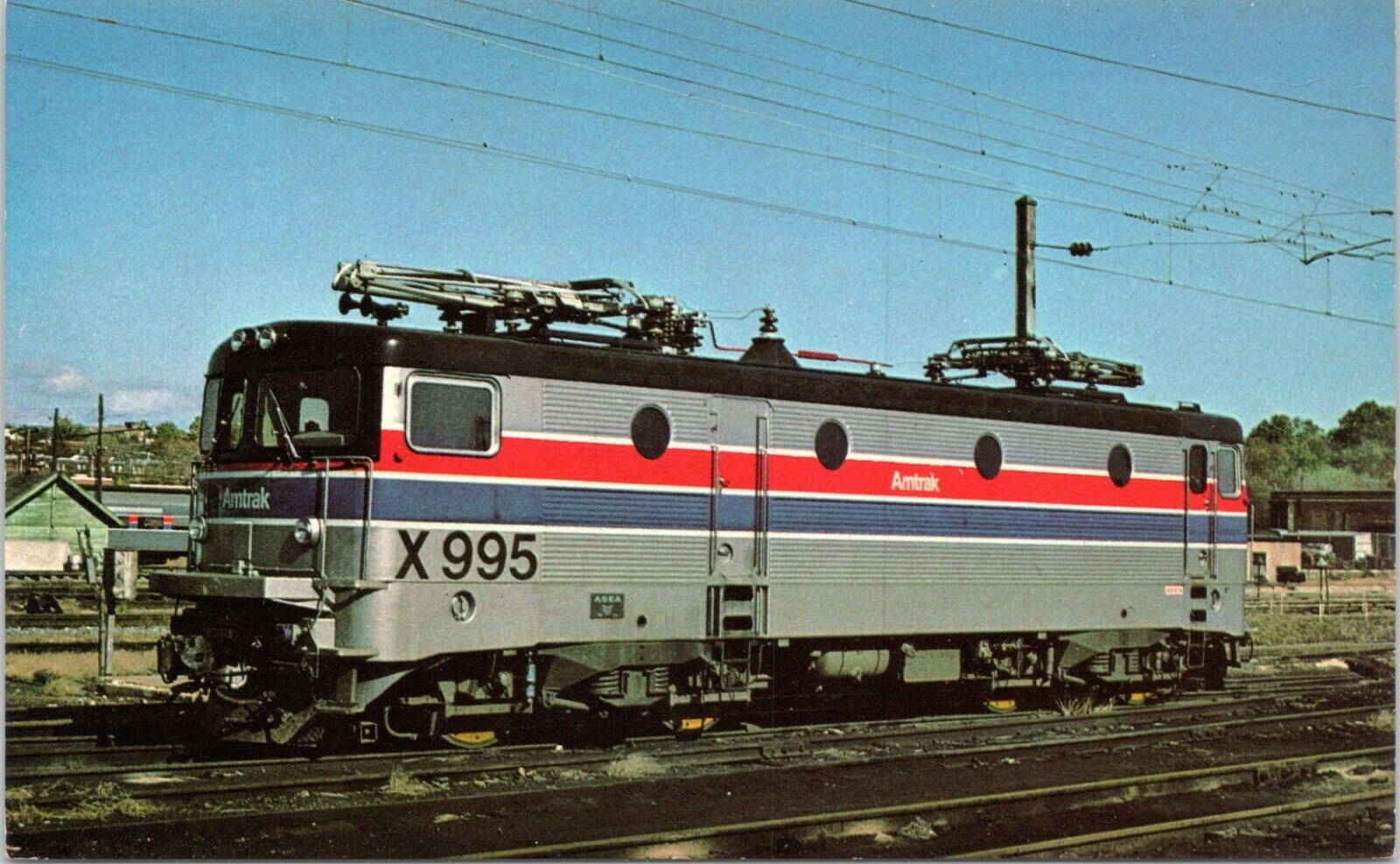 postcard train - Amtrak X995 electric locomotive in Washington DC ...