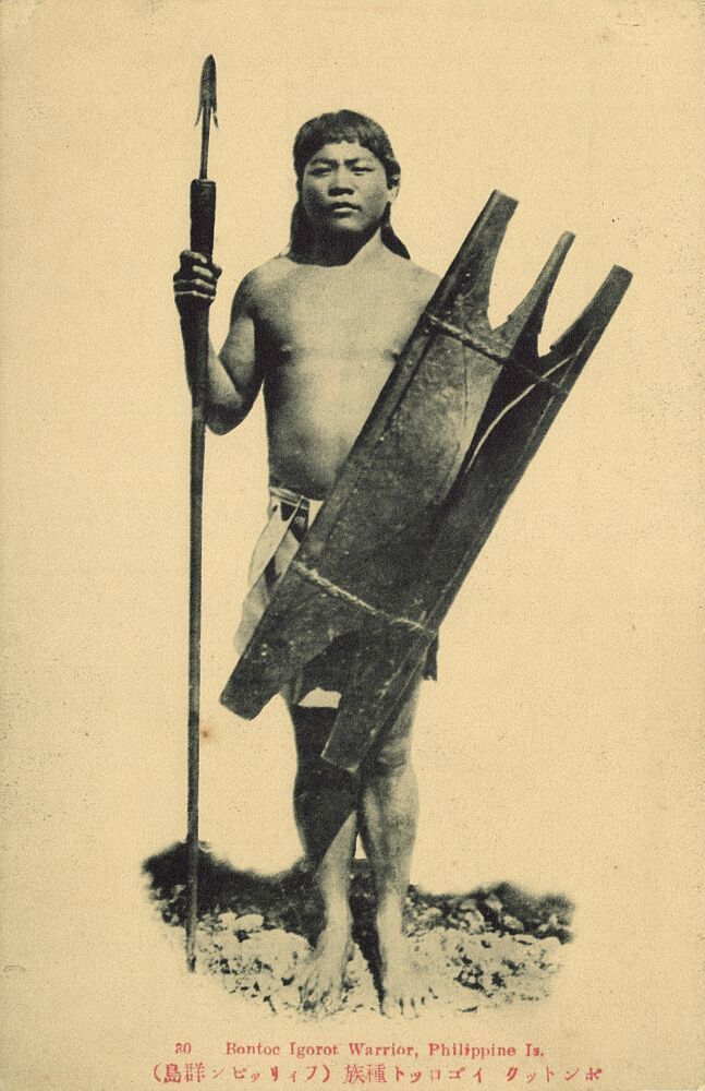 philippines, LUZON, Native Bontoc Igorot Warrior, Spear Shield (1910s ...
