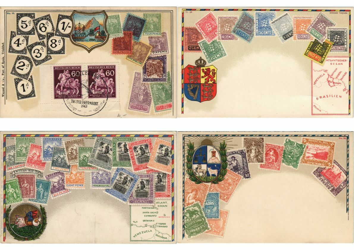 South America Stamps Ottmar Zieher 16 CPA (L3338) | Latin & South ...
