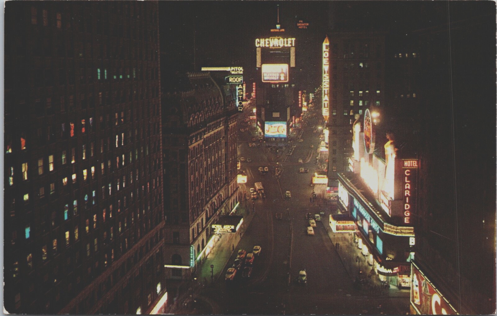 Times Square Garden New York City Postcard B243 | United States - New ...