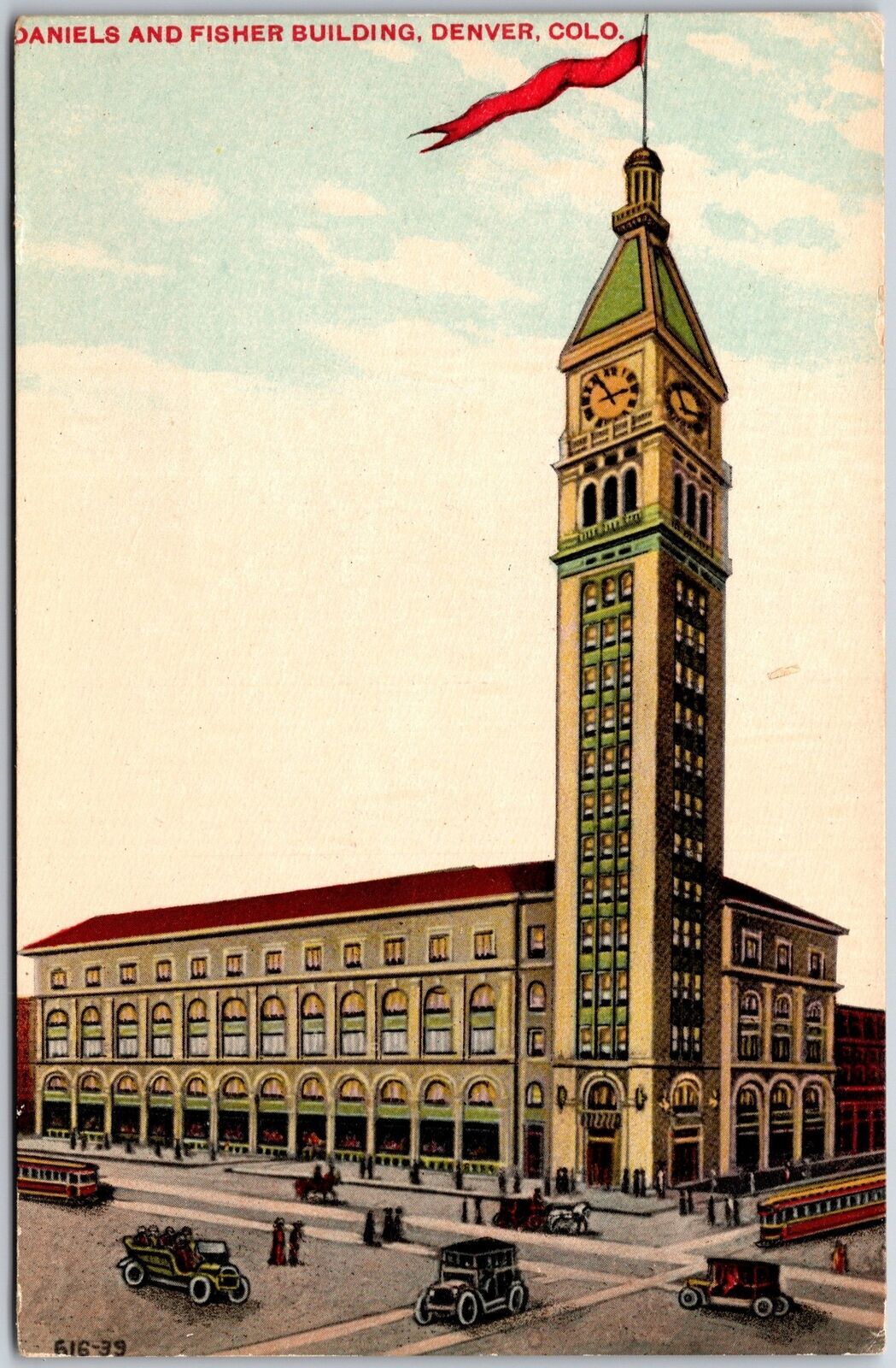 Daniels and Fisher Building Denver Colorado CO Building Posted Postcard ...
