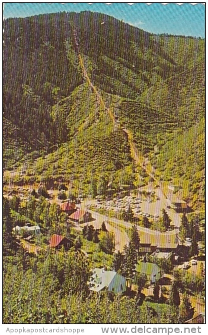 Colorado Manitou Springs Mount Manitou Incline Cable Cars Rise From ...