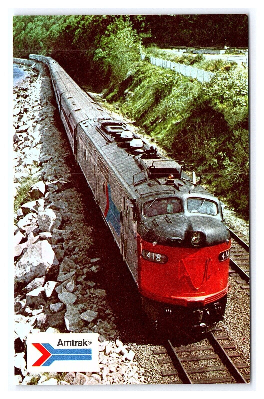 Amtrak's Coast Starlight Between Seattle & Los Angeles Postcard ...