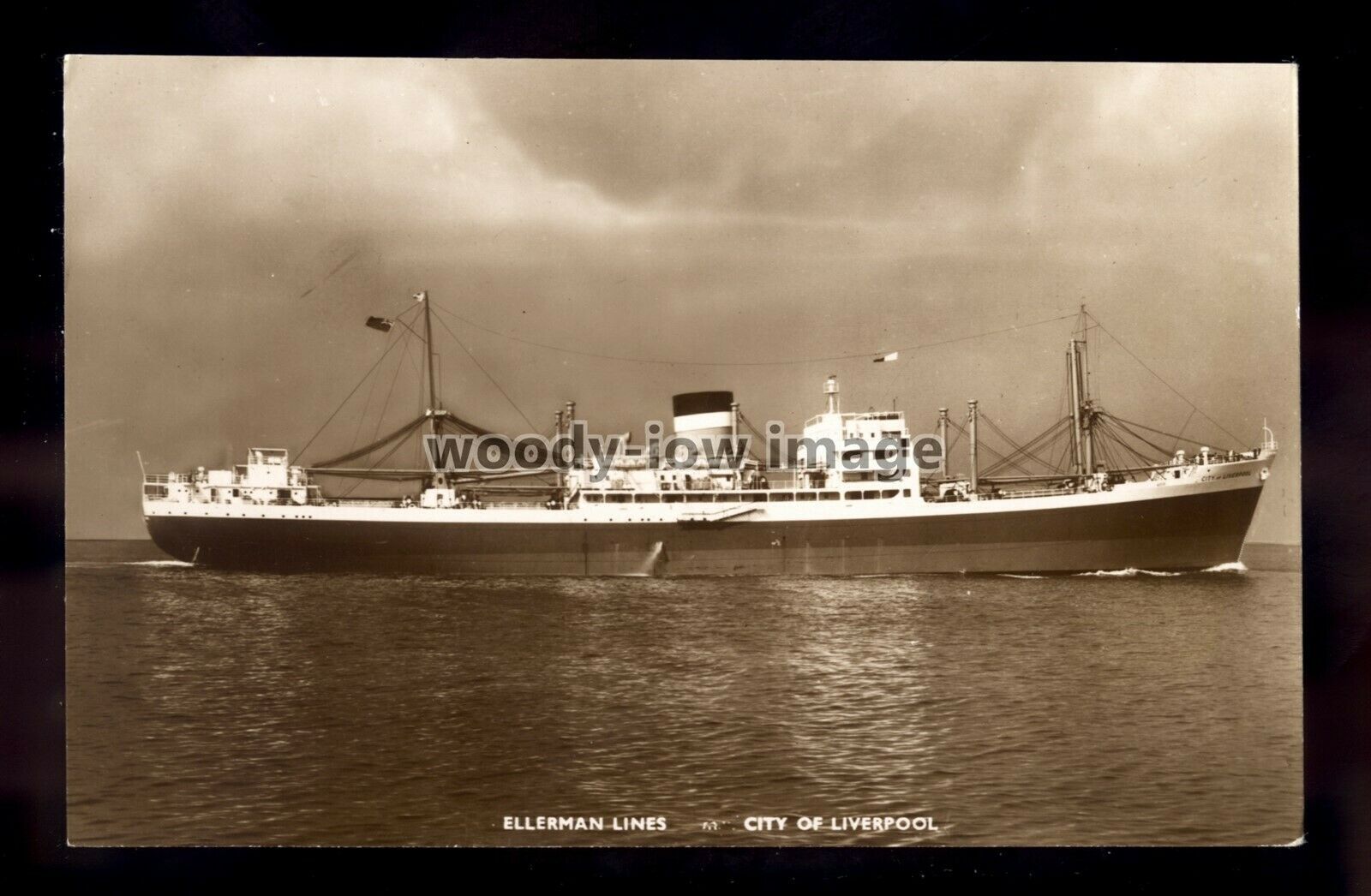 ca0233 - Ellerman Cargo Ship - City of Liverpool , built 1949 ...