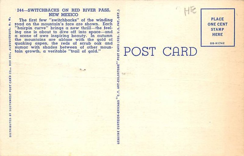 Switchbacks Red River Pass, New Mexico NM | United States - New Mexico ...