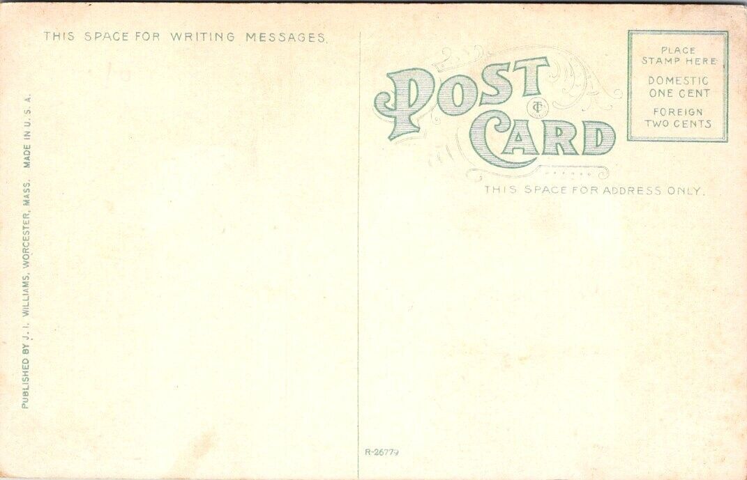 Vintage Worcester, Massachusetts Ma Postcard - Soldiers' Monument ...