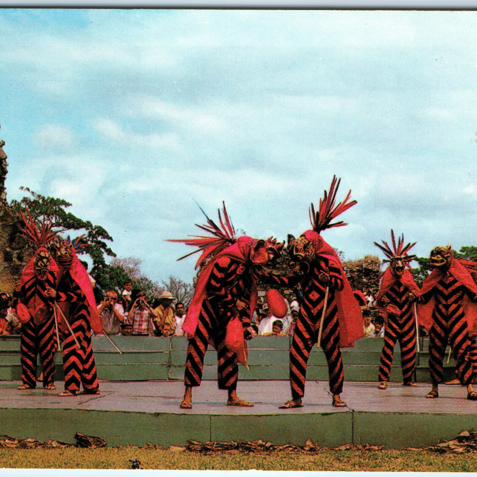 c1960s Old Panama, RP Dirty Devils Traditional Dance Folklore Chrome PC ...