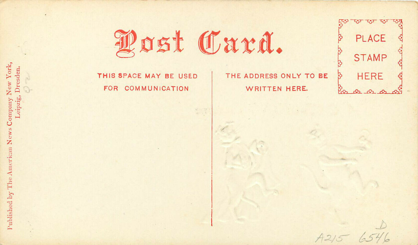 Embossed Postcard Vignette of Black Cats in Dress and Cane A Cat-Ching ...