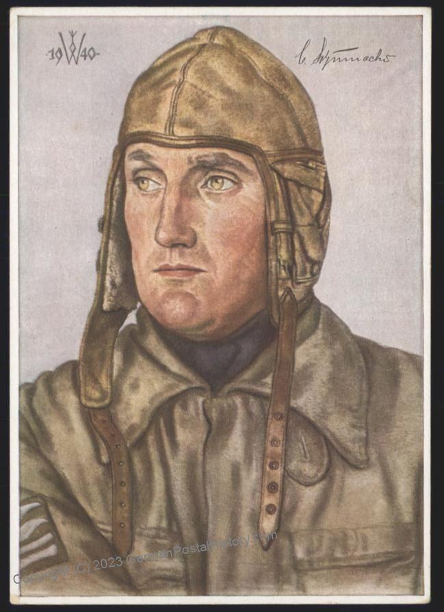 3rd Reich Germany VDA Luftwaffe Willrich Propaganda Card UNUSED 112227 ...