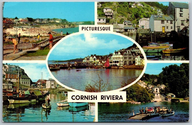 Vtg Cornwall England Cornish Riviera Falmouth Polperro St Mawes Mowey ...