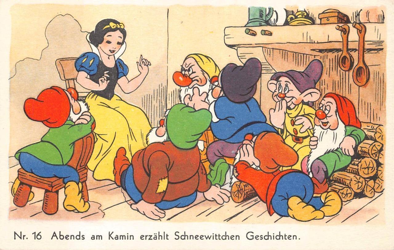 Snow White NR. 16 Germany Walt Disney Postcard (C. 1930s) | Europe ...