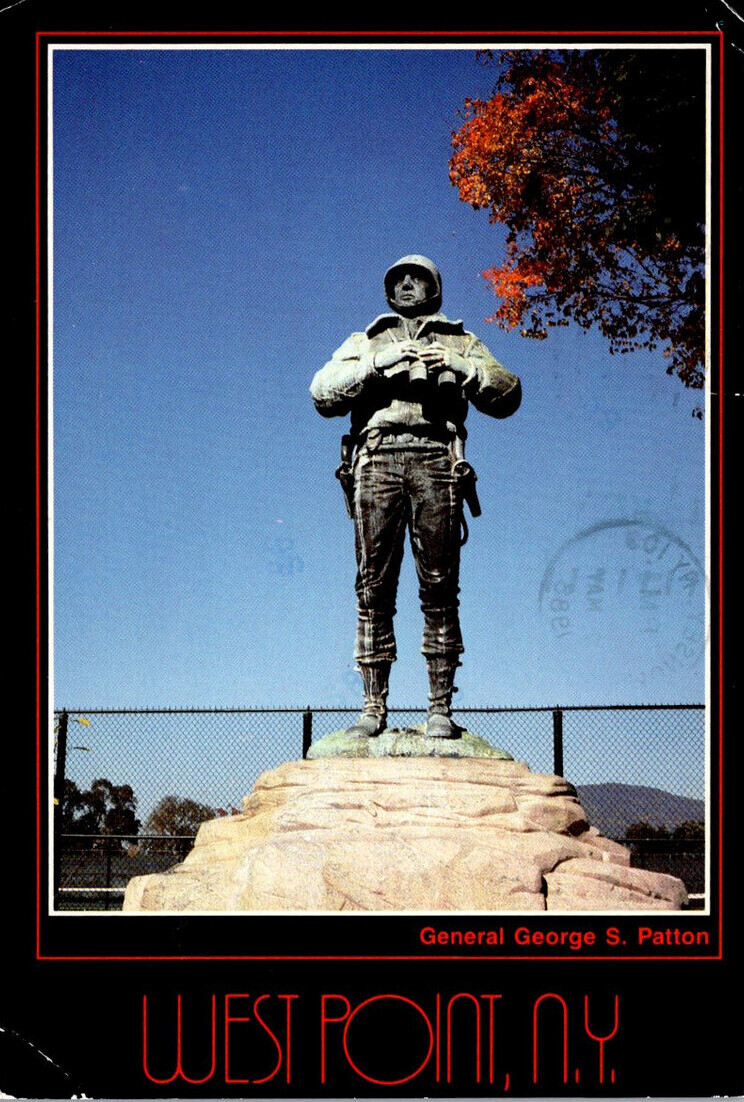 New York West Point U S Military Academy General George S Patton Statue ...