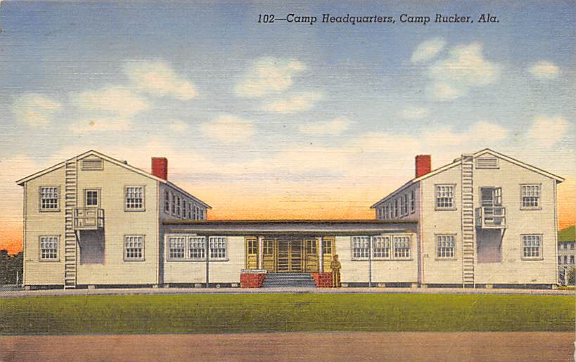 Camp Headquarters at Camp Rucker Alabama, USA Military 1943 | Topics ...
