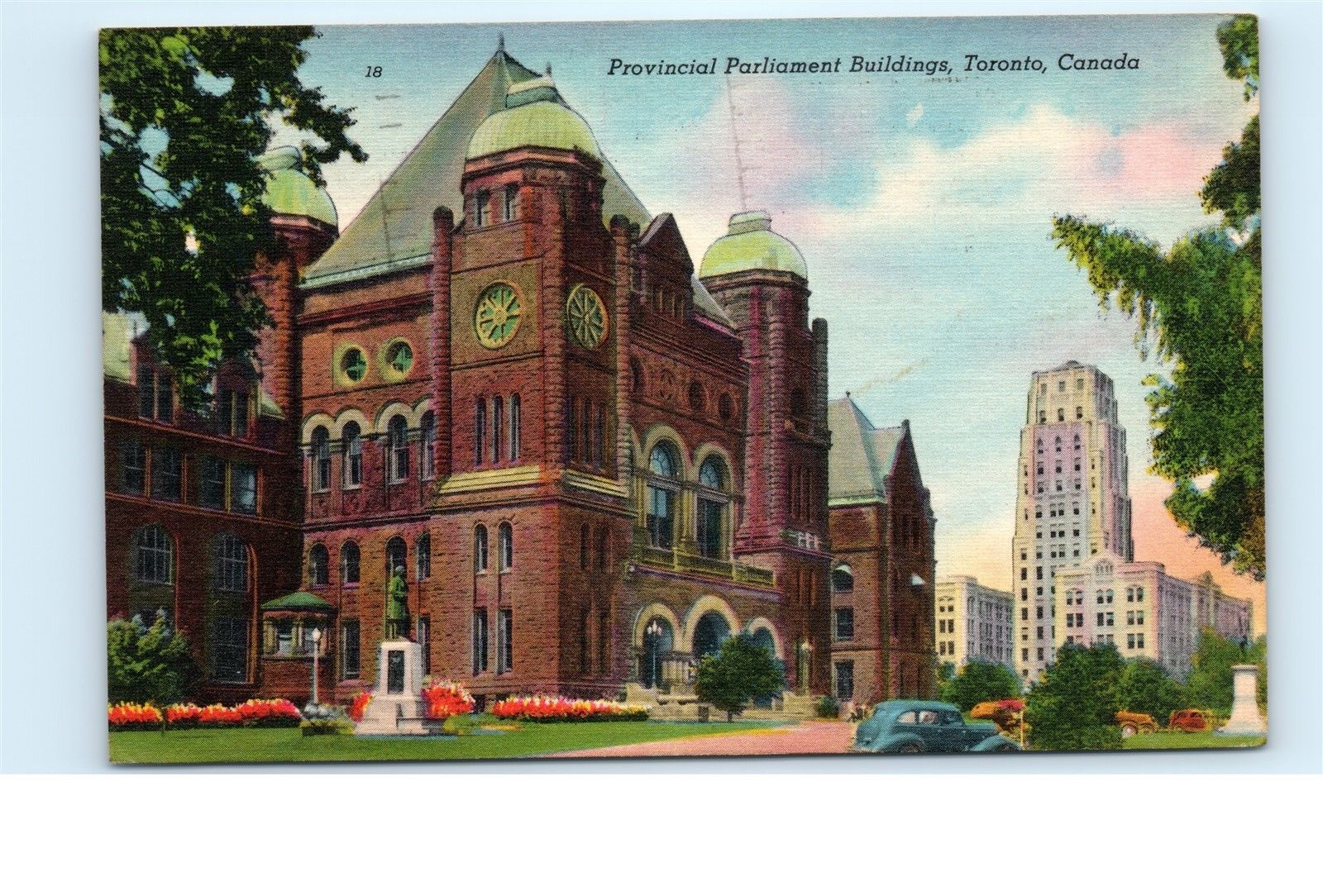 *1940s Provincial Parliament Buildings Toronto Canada Vintage Linen ...